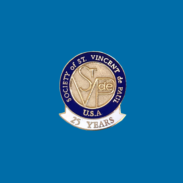 SVDP 25 year pin - SVDP USA